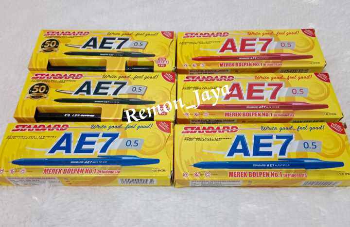 PULPEN STANDARD AE7 / PULPEN 0,5Mm 1 PAK ISI 12 PCS | Lazada Indonesia