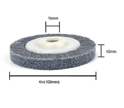 4" (100mm) x 10mm Nylon Fiber Buffing Polishing Wheel Sanding Disc for ...