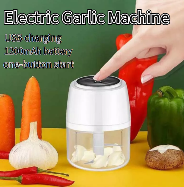 Wireless Mini Electric Garlic Puree Food Chopper Kitchen Tools ...