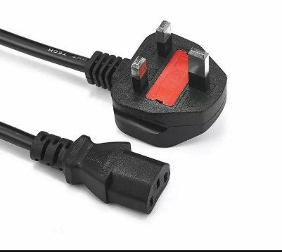 【READY STOCK】1.8M 3 Pin Power 5A To IEC C13 Kettle Lead Cable for PC Monitor TV UK Plug (Black ...