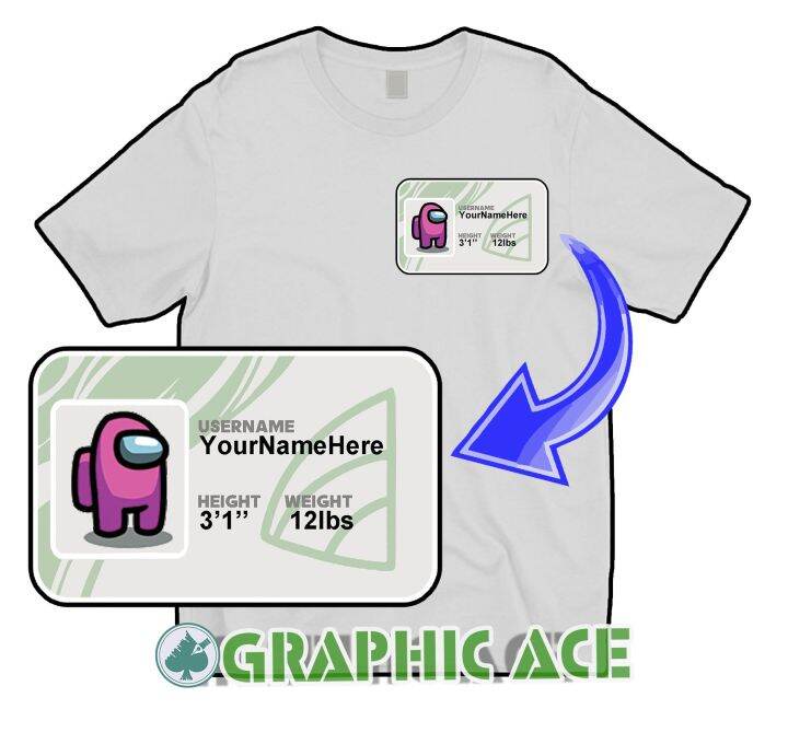 Personalized ID Card Minimalist Shirt Design | Lazada PH