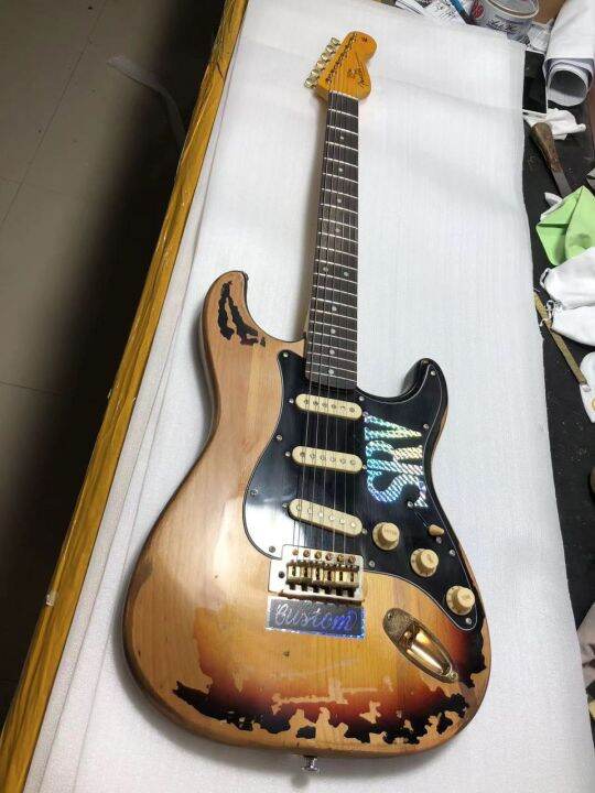 Skyline Custom Guitar Voltech SRV Vintage Stratocastor Electric Guitar ...