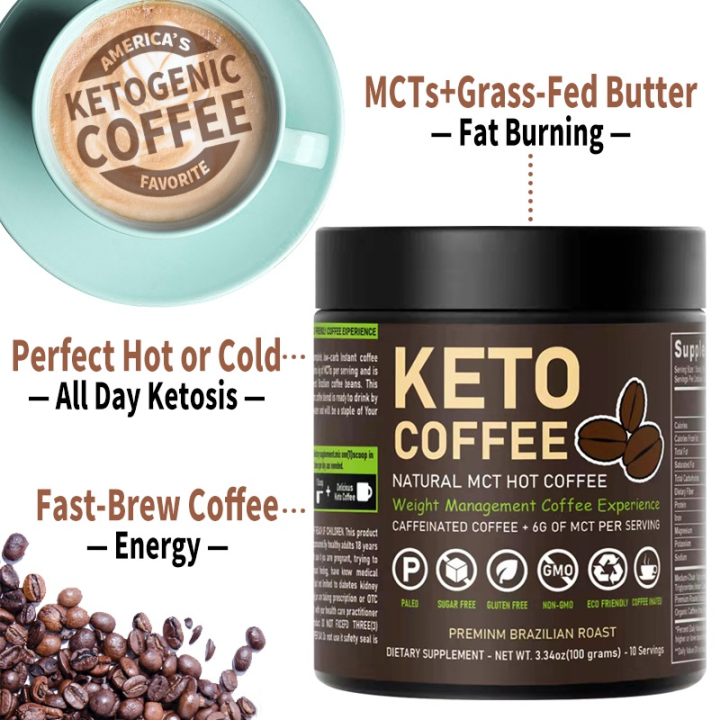 Keto Coffee Lose Weight Slimming Coffee Refreshing Low Calorie Appetite ...