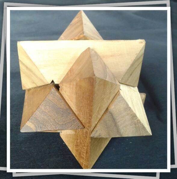 Puzzle kayu jati kristal, mainan edukasi, asah otak, puzzle kayu ...