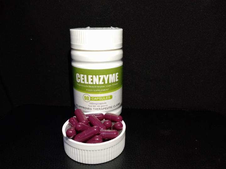 Celenzyme 90 Capsules/Bottle ,Protein Enzymes Blend of Amylase,lipase ...