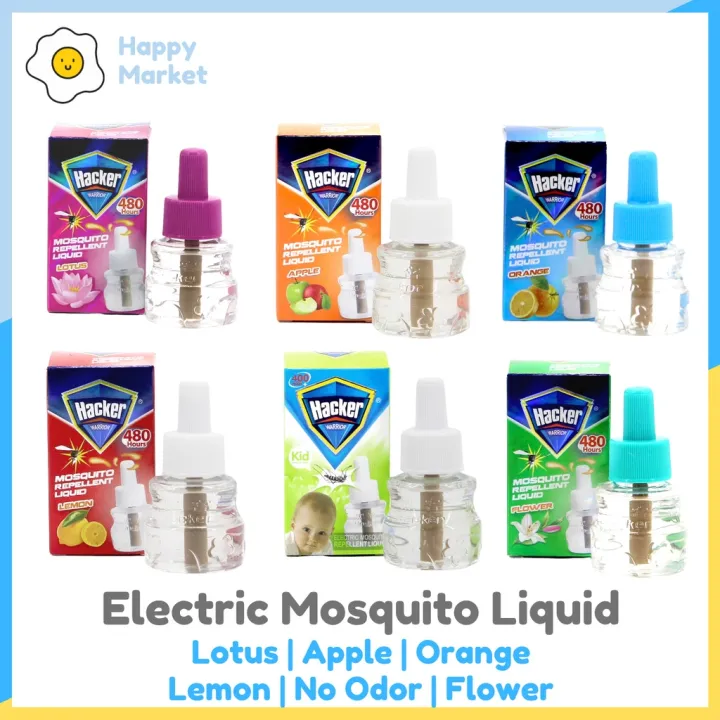 Hacker Electric Mosquito Liquid Electric Refill Smokeless Repellent ...