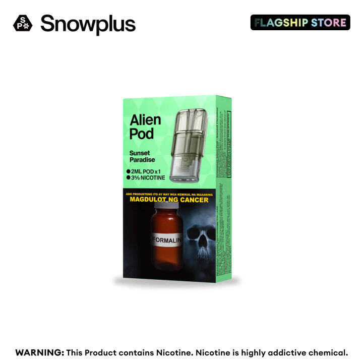 Snowplus Alien Pods Guava - Sunset Paradise VAPEPOD ORIGINAL For Alien ...