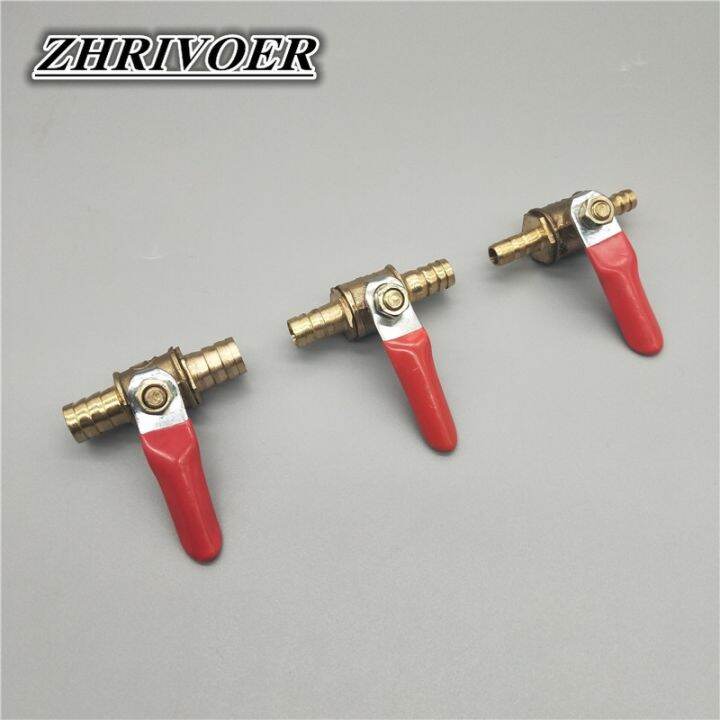 6mm-12mm Hose Barb Inline Brass Water Oil Air Gas Fuel Line Shutoff ...