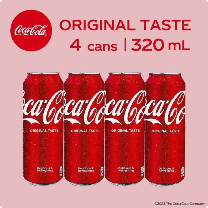 Coca-Cola Original Taste 320mL - Pack of 4 | Lazada PH