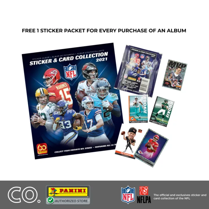 Panini NFL Sticker & Card Collection 2021 Sticker Album (with Free Pack ...