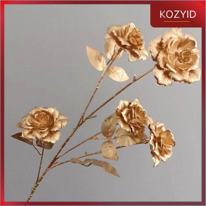 KOZY.ID - Daun Gold Daun emas Artificial flower Leaf gold tanaman emas ...