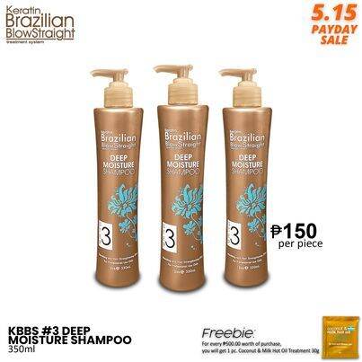 KBBS SHAMPOO (KERATIN BRAZILIAN BLOW STRAIGHT DEEP MOISTURE SHAMPOO #3 ...