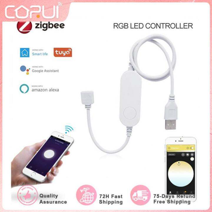 TUYA Zigbee Smart Mini Led Strip Controller 5V 12V 24V RGBW RGBWW RGB ...