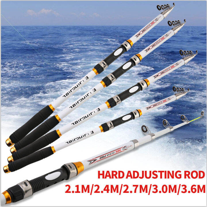 Joran Pancing Portable Carbon Fiber Telescopic Memancing 2.4M / 3M / 3 ...