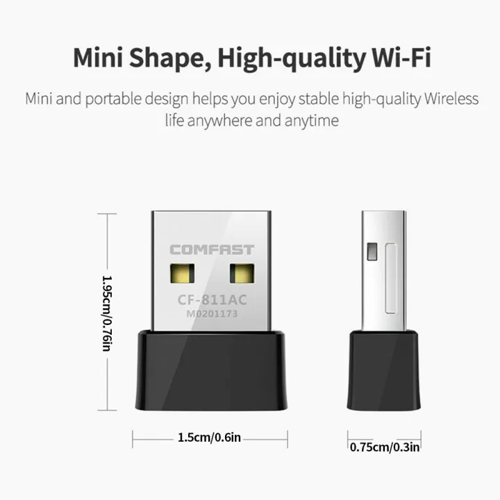 Mini USB Wifi Adapter Computer Laptop USB Interface Network Card 2.4G ...