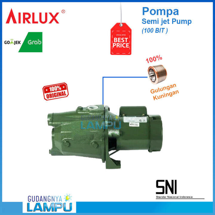 Pompa Air Semi Jet Pump 100 BIT AIRLUX | Lazada Indonesia