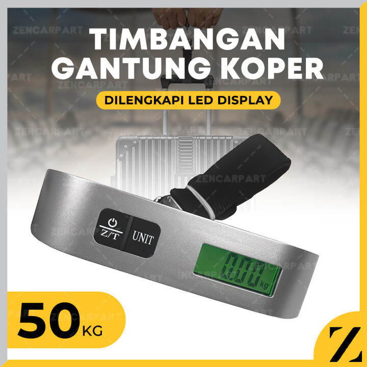 Timbangan Koper Gantung Digital 50kg Electronic Luggage Scale Timbangan ...