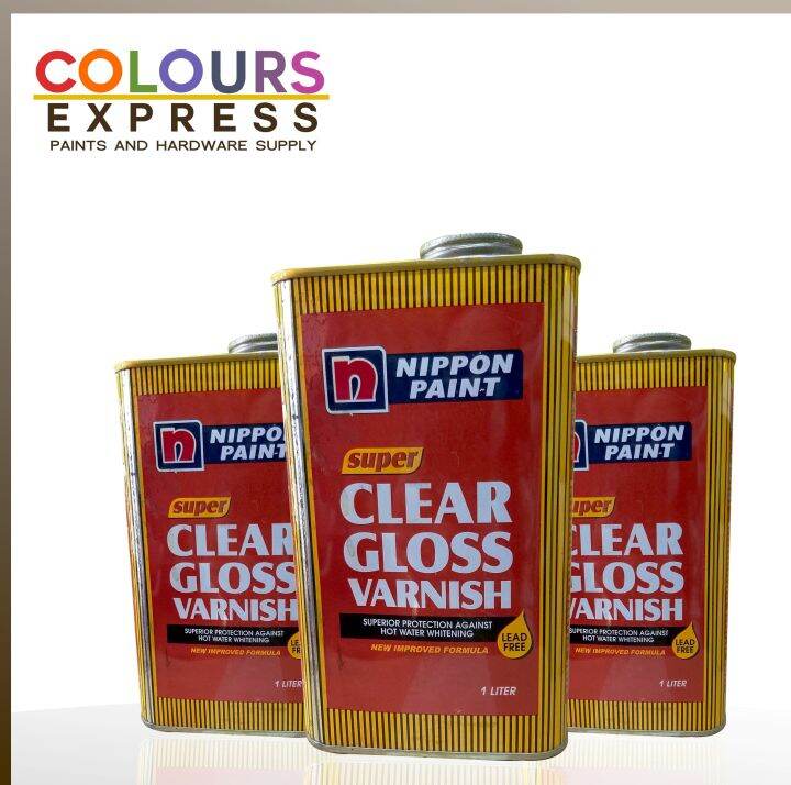 Nippon Paint Super Clear Gloss Varnish 1 Liter / COLOR FAMILY CLEAR ...