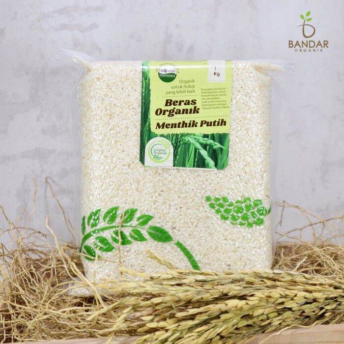 Beras Organik Menthik Susu Putih 1kg - Lingkar Organik | Lazada Indonesia