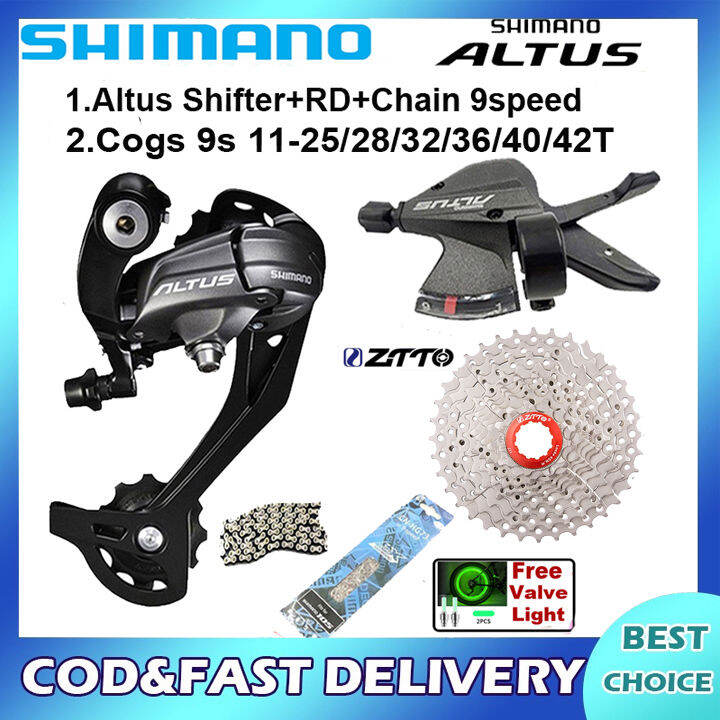Shimano M370 Altus RD 9Speed Groupset ztto Cogs Cassette 25/28/30/32/34 ...