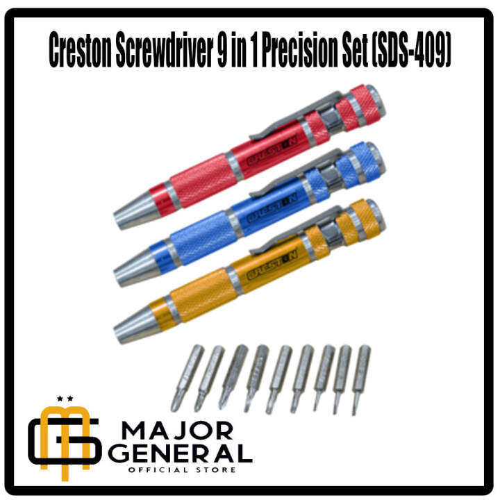 Creston Screwdriver 9 in 1 Precision Set (SDS-409) | Lazada PH
