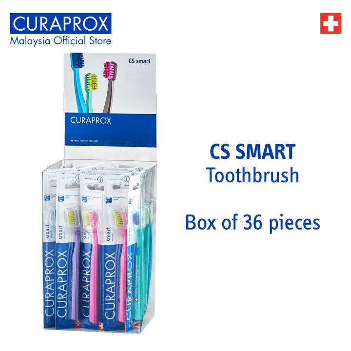 CURAPROX CS SMART Toothbrushes, Box of 36 pieces - Made in Switzerland ...