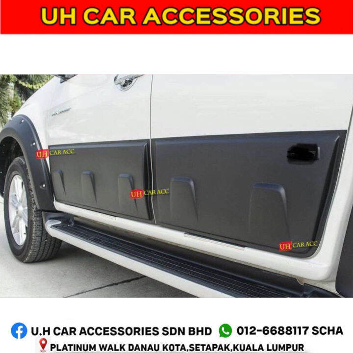 ISUZU DMAX D-MAX 2012-2018 SIDE DOOR PANEL CLADDING MOULDING | Lazada