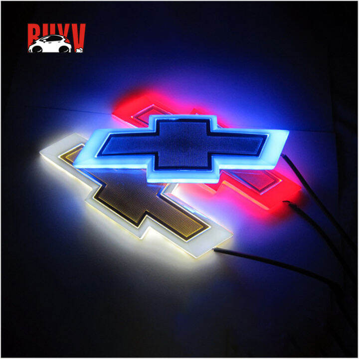 BuyV LED Car LOGO Front Bumper Badge Rear Emblems Light For Chevrolet ...