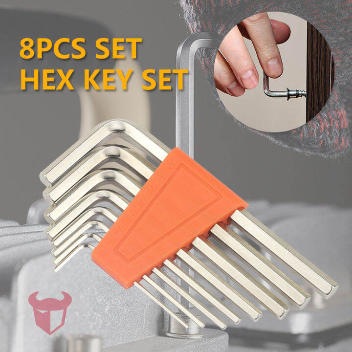 GLADIATOR 8PCS SET/HEX KEY SET High-Quality Hex Wrench Screwdriver Hand ...