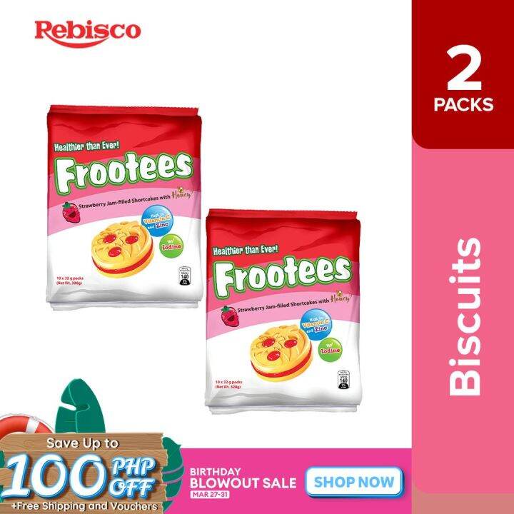 Frootees Strawberry Cookie Sandwich 32g (Set of 2) | Lazada PH