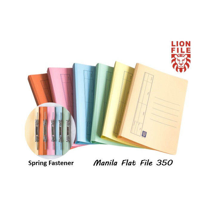 Lion File 350 Spring Manila Flat File (50pcs/Pack) MFF350SUK Spring File | Lazada