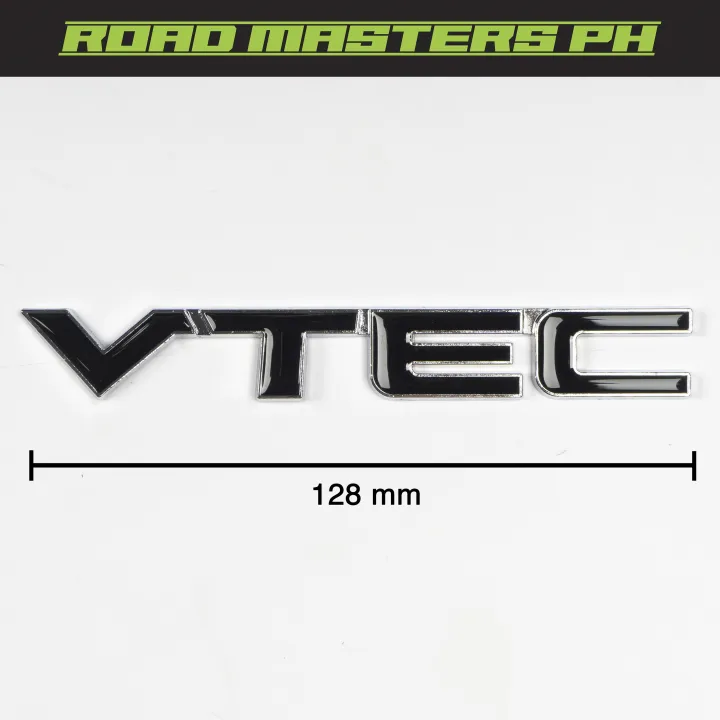 VTEC Trunk Emblem for Honda - Black / Silver (w/ 3M Adhesive) | Lazada PH