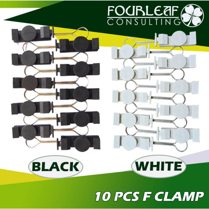 ♘10PCS F clamp FTTH High Tension Flat Cable Clamp Fiber Optic Drop ...