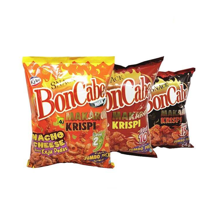 BonCabe Snack Makaroni Krispi Pedas - 135 gr JUMBO PACK | Lazada Indonesia