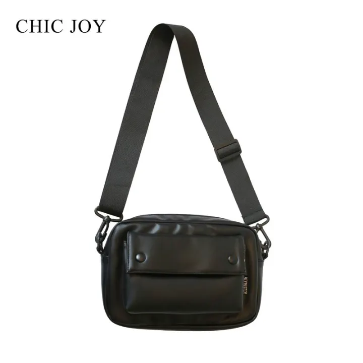 Cjoy กระเป๋าสะพาย ผู้หญิง กระเป๋าสะพาย PU ผู้ชายใหม่ กระเป๋าสะพายข้างมัลติฟังก์ชั่นสไตล์เกาหลี ...