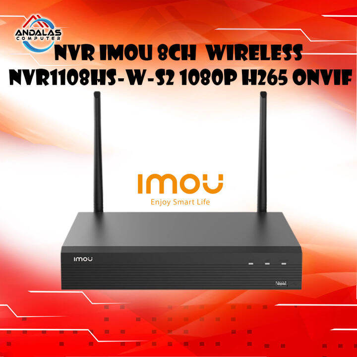 NVR IMOU 8CH WIRELESS NVR1108HS-W-S2 1080P H265 ONVIF | Lazada Indonesia