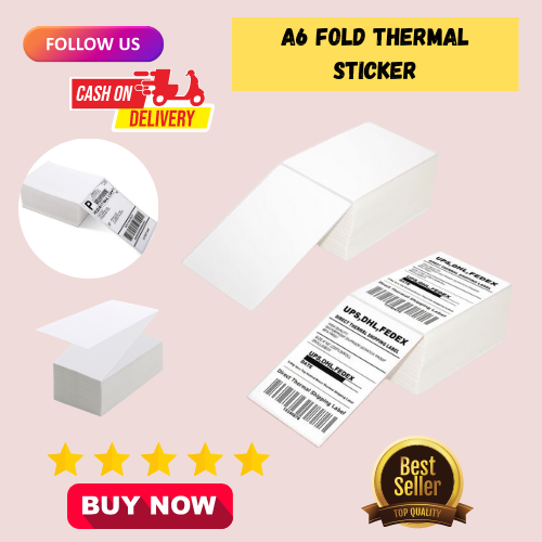 100 x 150 mm (4 x 6 inches) Waybill Sticker A6 100*150 Fold 500 Pieces ...