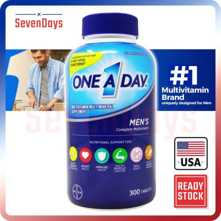 Bayer One A Day 300 Tablets Multivitamin Multimineral Supplement Heart ...