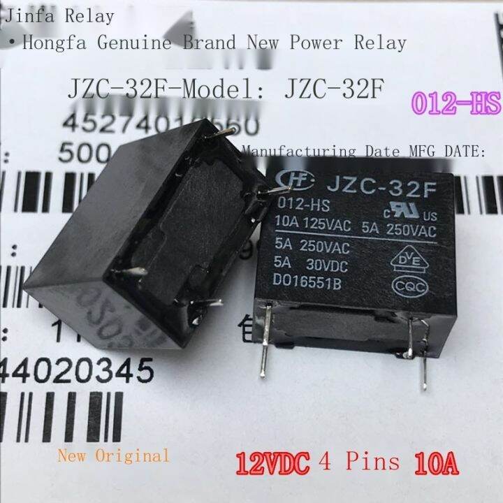 Hongfa Relay Jzc 32f 012 Hs 4 Feet Group Normally Open 5a250vac Hf32f