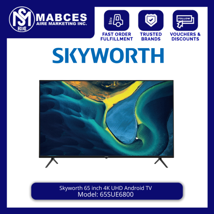 Skyworth 65 inch 4K UHD Android TV 65SUE6800 | Lazada PH
