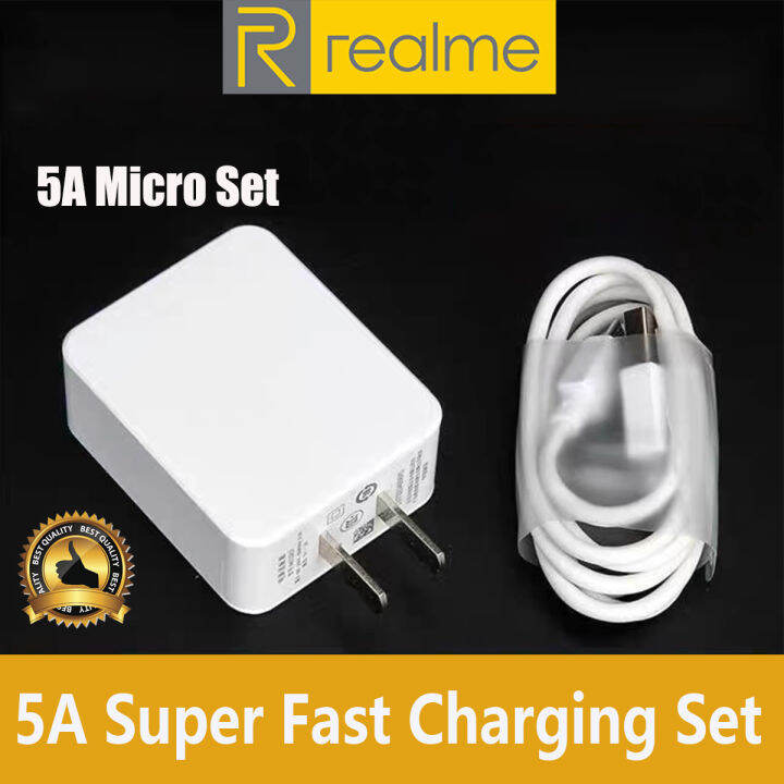 New Realme charger original fast charger MICRO USB V8 Cable fully ...