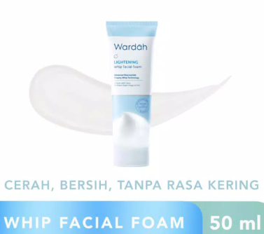 Wardah Lightening Whip Facial Foam 50 ml / Pembersih Wajah Hingga ke ...