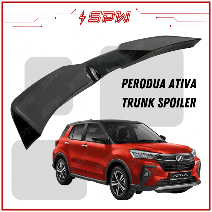 Perodua Ativa ABS Trunk Spoiler Rear Trunk Spoiler Lip ABS Material ...