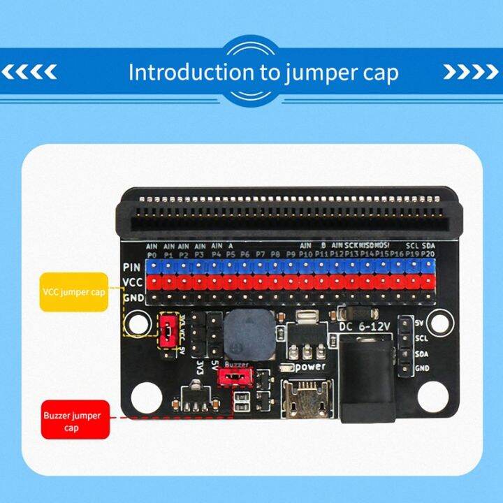 For Micro:Bit Expansion Board to 5V Power Supply IO Improvement Board ...