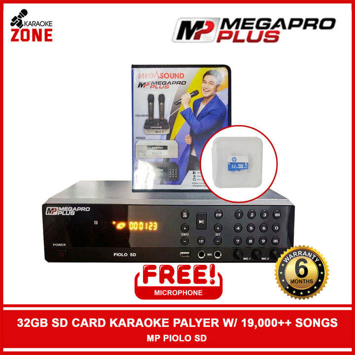 Megapro Plus Piolo SD / 32GB SD Card Karaoke Player / with up to 19,000 ...