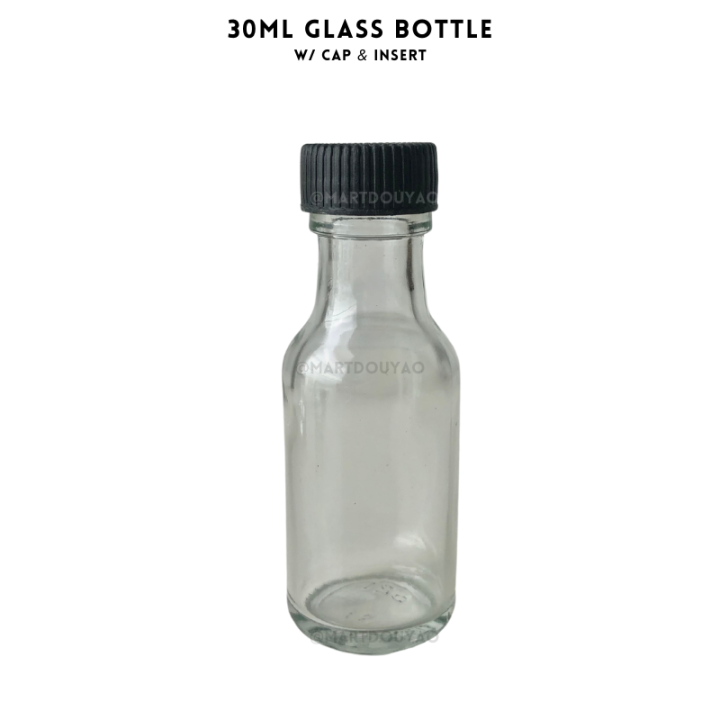 30ml Glass Bottle for Syrup, Liquid, Sampling Bottle | Botol Kaca 30ml ...
