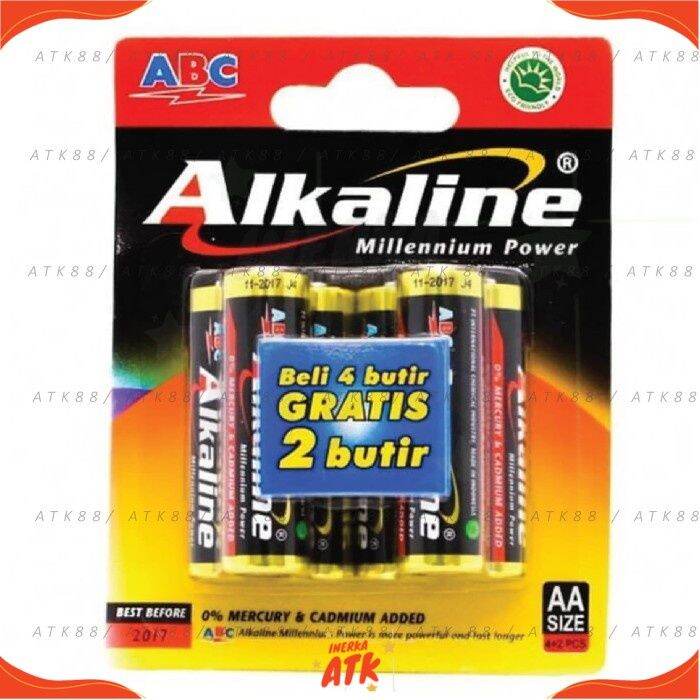 Baterai ABC Alkaline AAA / A3 isi 6 Batu / Batu Baterai / Batre / Batu ...