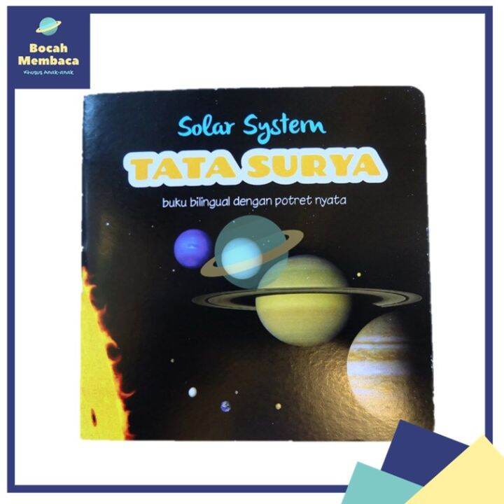 Buku Mini Tata Surya Solar System Pengenalan Bayi dan Balita Bilingual ...