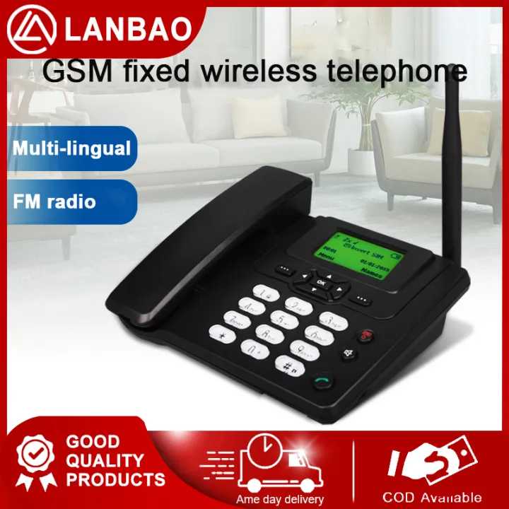 GSM Fixed Landline Wireless Phone (Single Sim) Dual Frequency GSM 900/ ...
