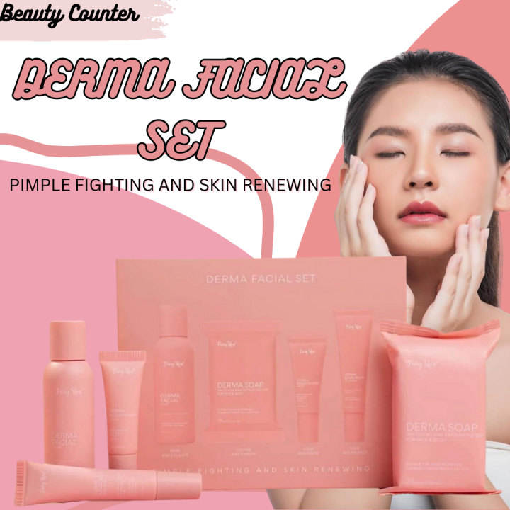 ORIGINAL Derma Facial Set Fairy Skin Rejuvenating Set Original Skin Care Whitening and Glowing ...